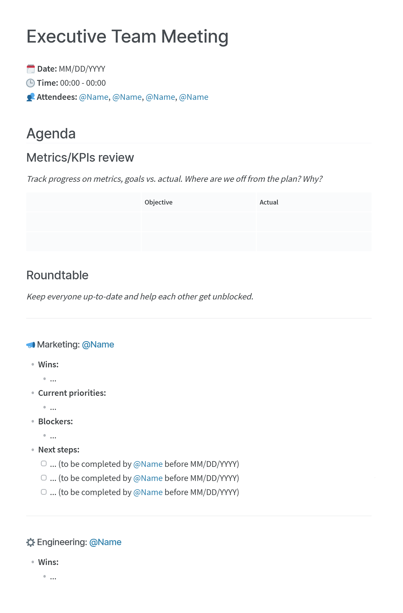 How To Take Meeting Minutes Templates Examples